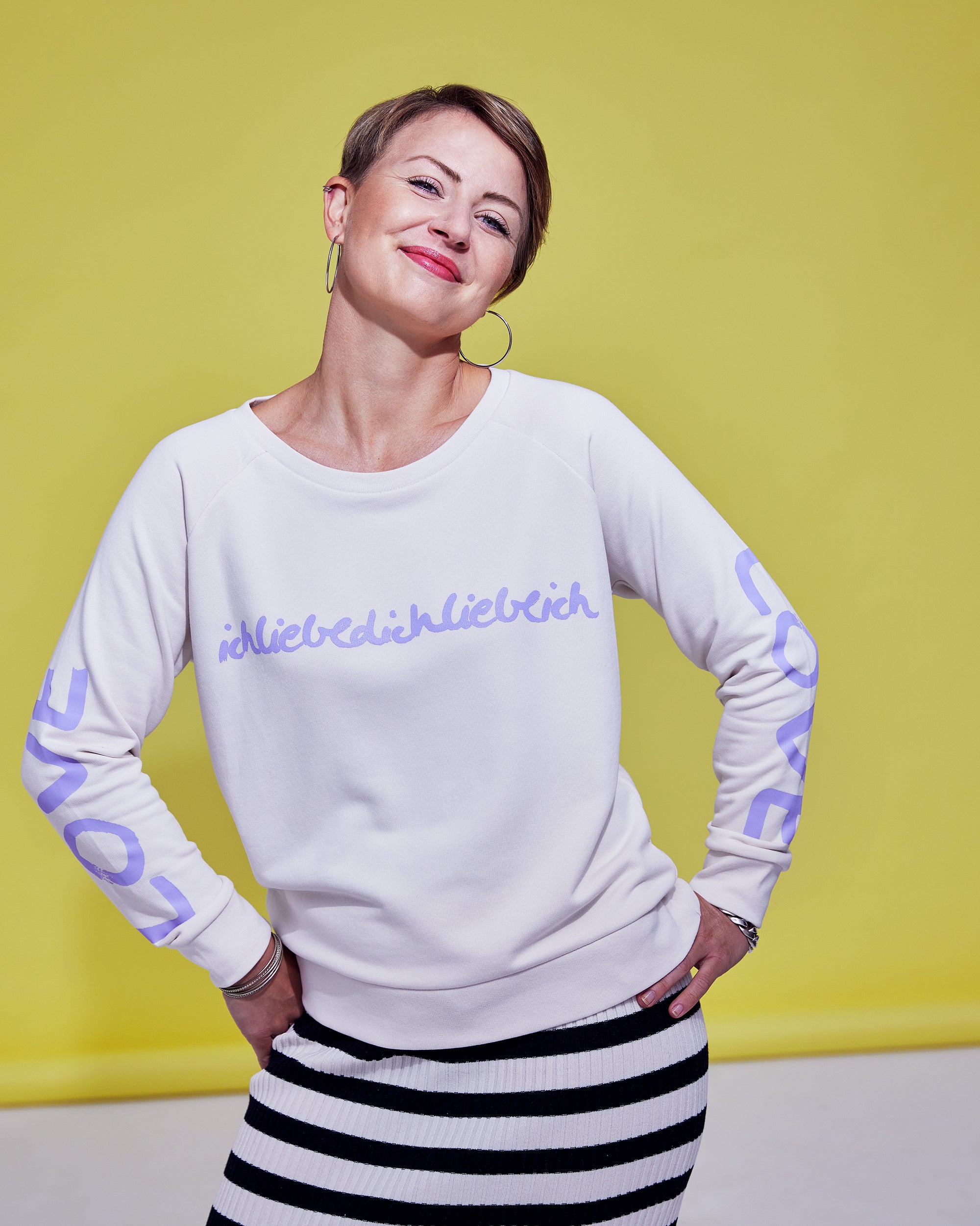 THE LOVE JUMPER | CREAMY // LILAC – UNIQUITY.me